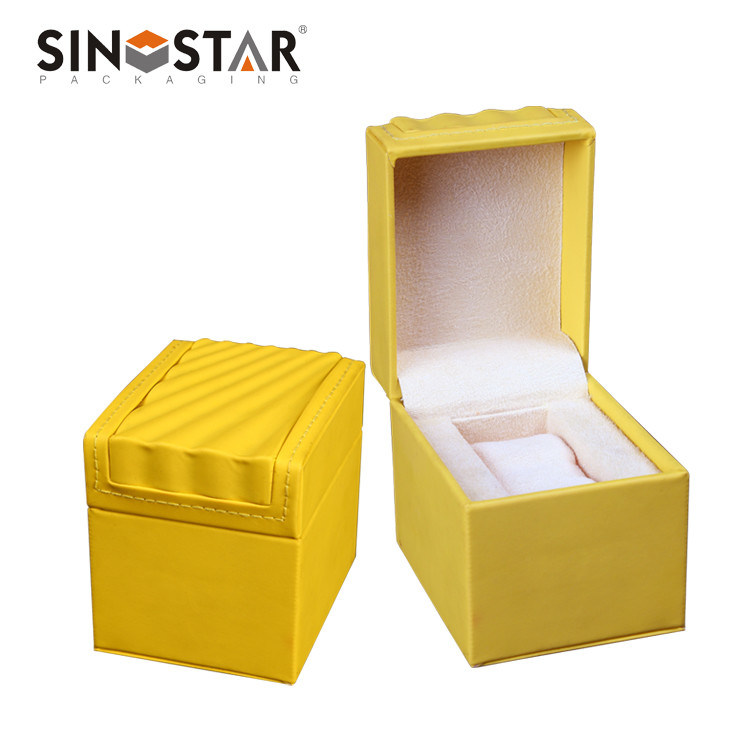 Top and Bottom Box/Custom Packing for Leather Clock Box with Beige ...